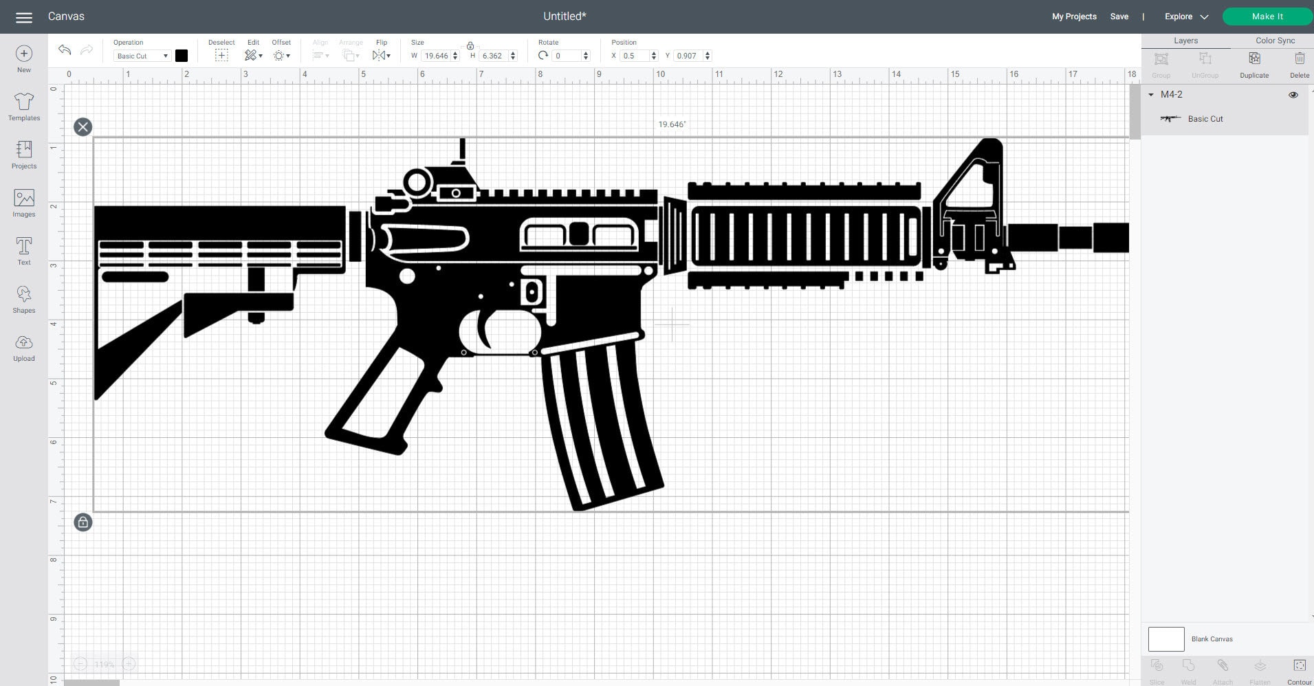 M4 AR15 Assault Rifle SVG Vector PNG | Etsy Canada