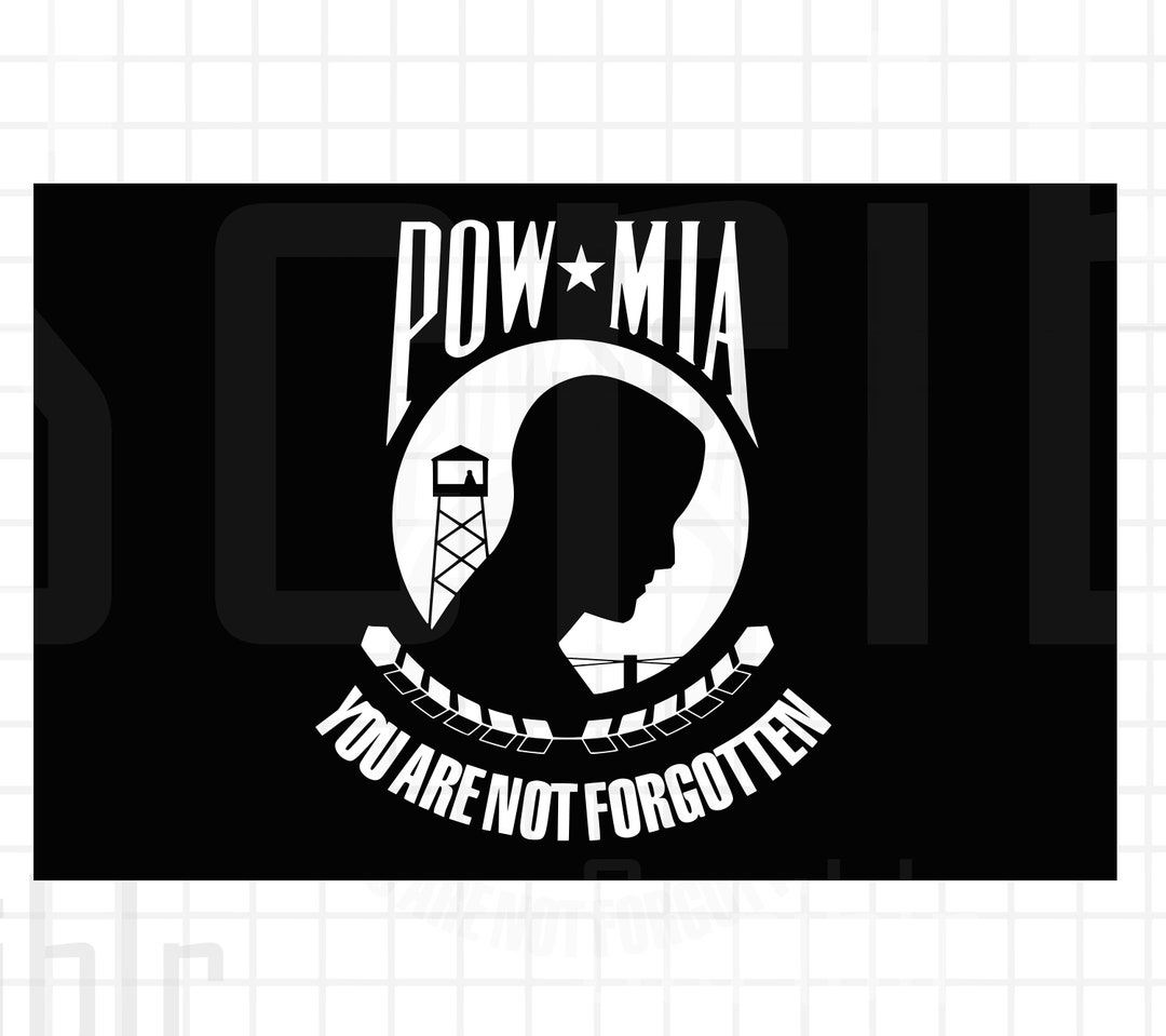 POW MIA Flag Vector SVG - Etsy