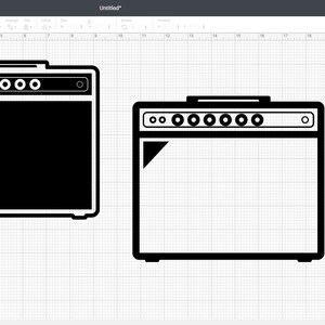 Guitar Amplifier Vector SVG PNG Cutfile - Etsy