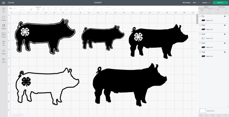 4H Pig Swine SVG Vector PNG - Etsy