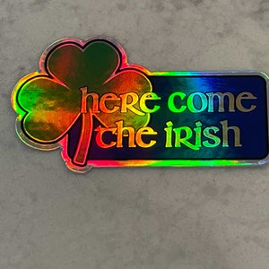 Notre Dame Touchdown Jesus Helmet Irish Holographic Stickers | Etsy