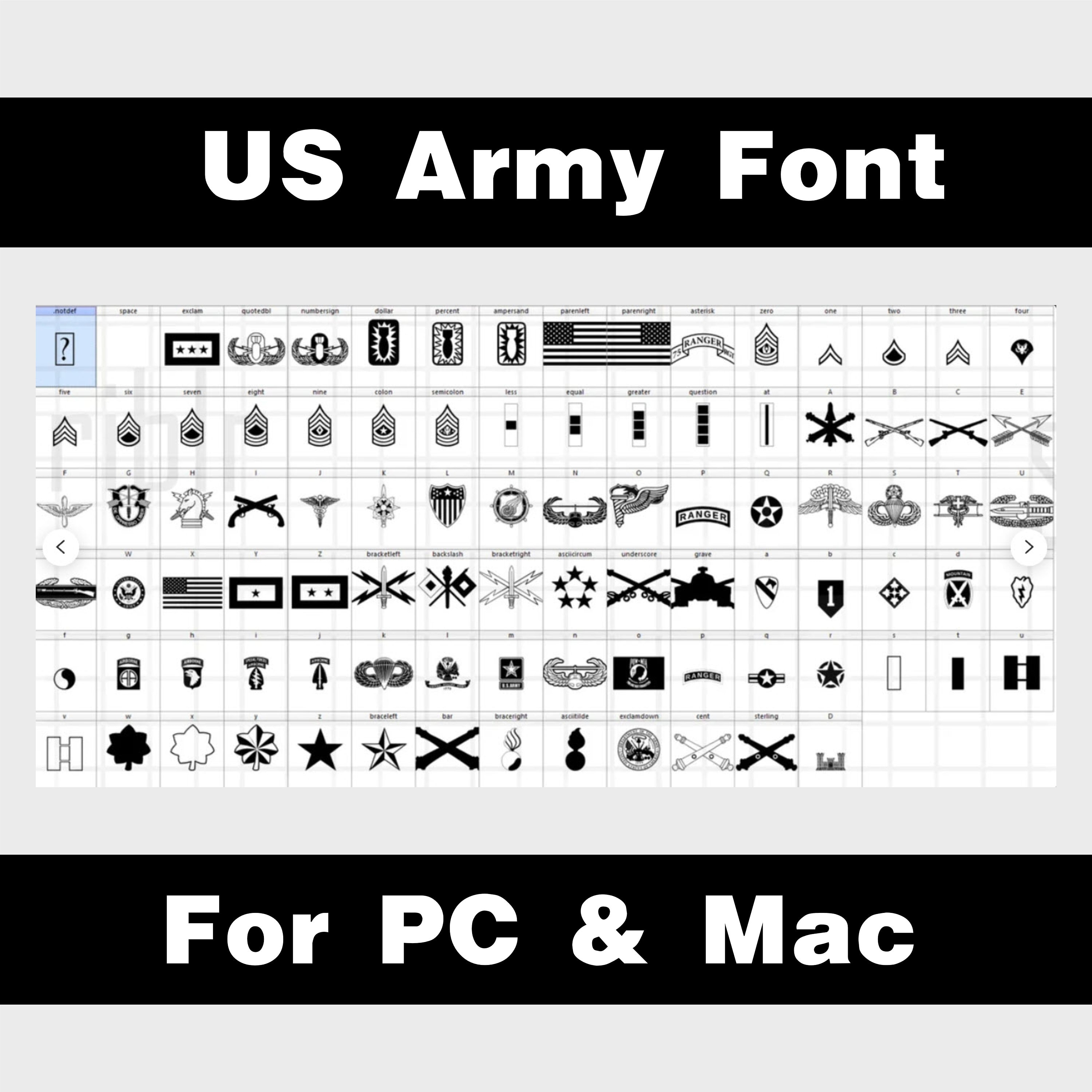 Military Stencil Font Generator