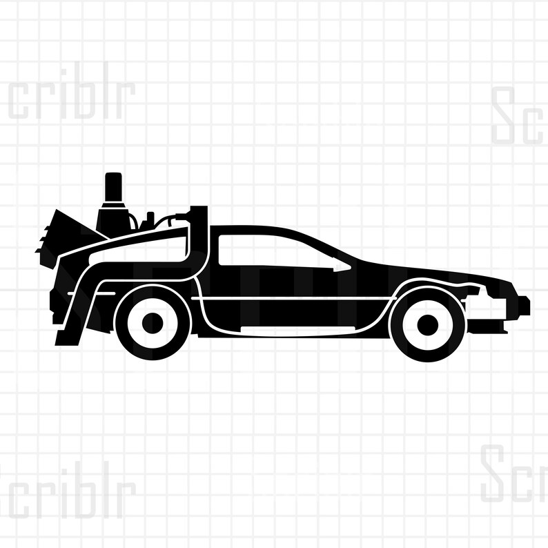 B2TF Delorean Time Machine Back to the Future SVG JPG - Etsy