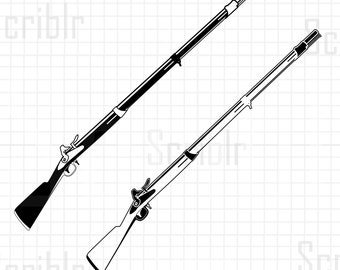 Scrapbooking Papercraft black powder rifle svg file- shirt-decal-image ...