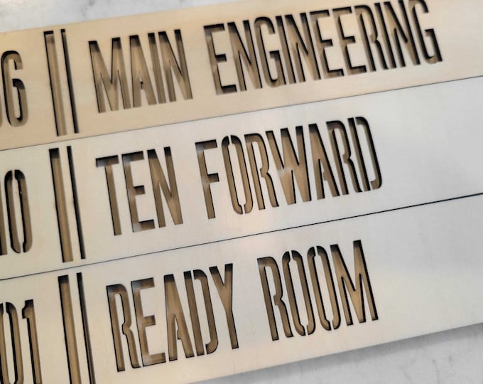 LCARS Personalized Door Sign A5 Aluminum Print Star Trek - Etsy