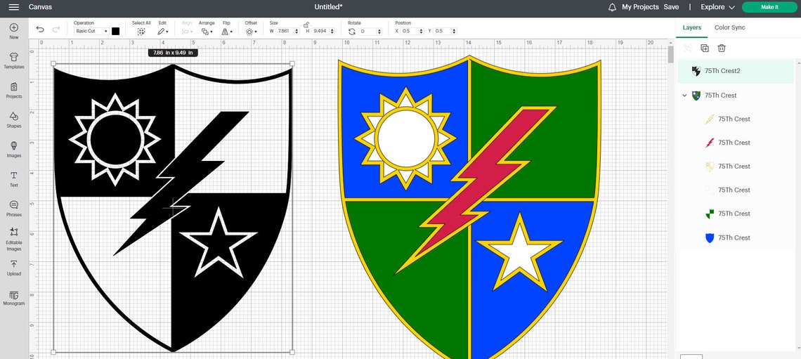 75th Ranger Regiment Unit Crest SVG Vector Cutfile PNG - Etsy