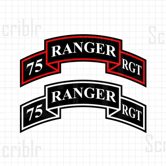 75th Army Ranger Regiment Scroll SVG Vector Cutfile - Etsy België