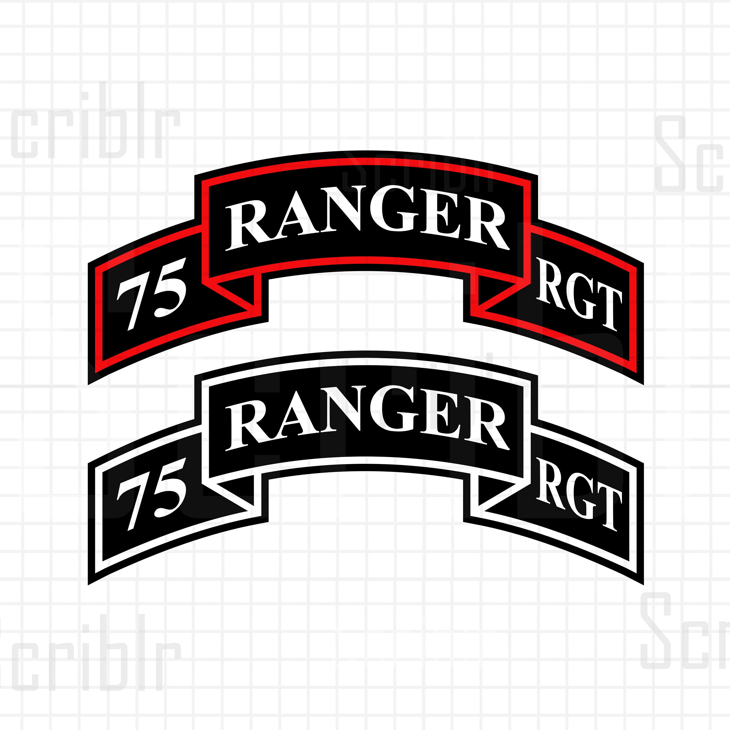 75th Army Ranger Regiment Scroll SVG Vector Cutfile - Etsy Australia