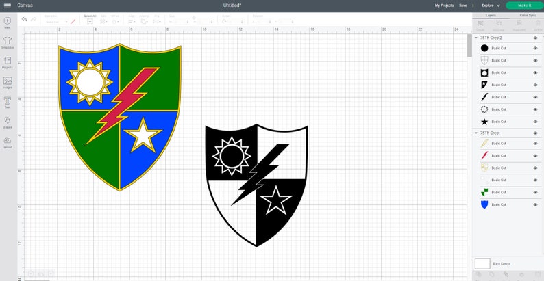 75th Ranger Regiment Unit Crest SVG Vector Cutfile PNG | Etsy