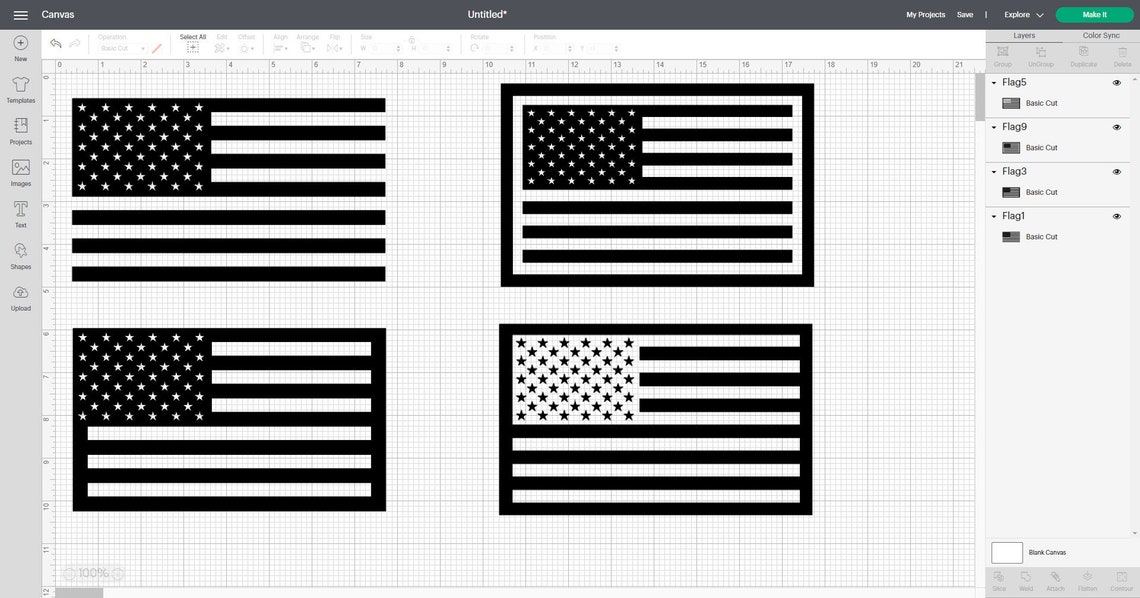 US Flag SVG PNG Vector Cutfile - Etsy
