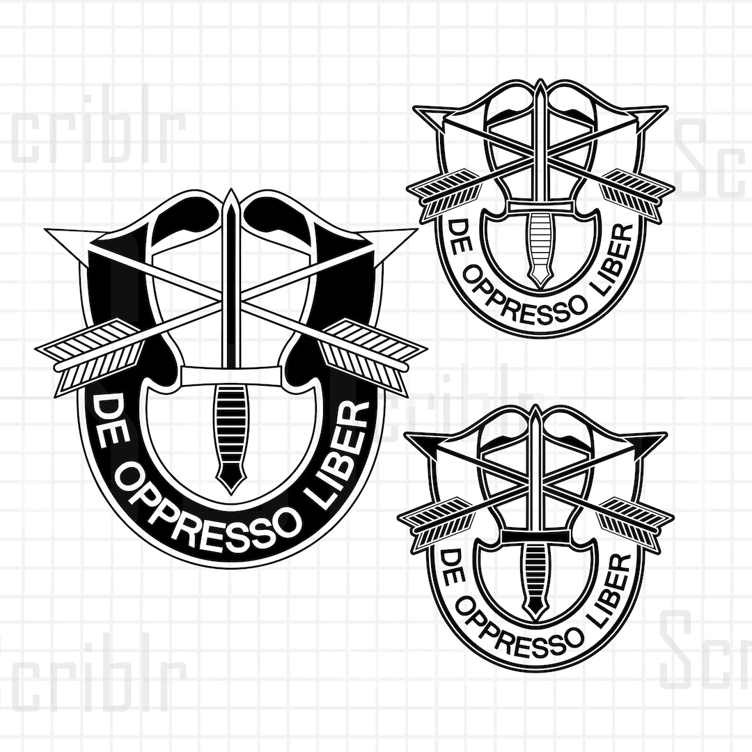 US Special Forces Unit Crest SVG Vector PNG De Oppresso Liber - Etsy