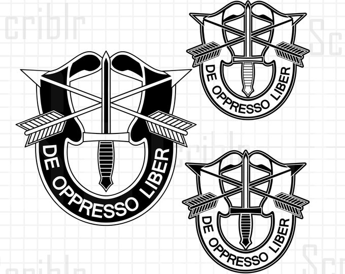 US Army Special Forces, Ranger, Airborne Tab Vector File, SVG, Png, Ai ...