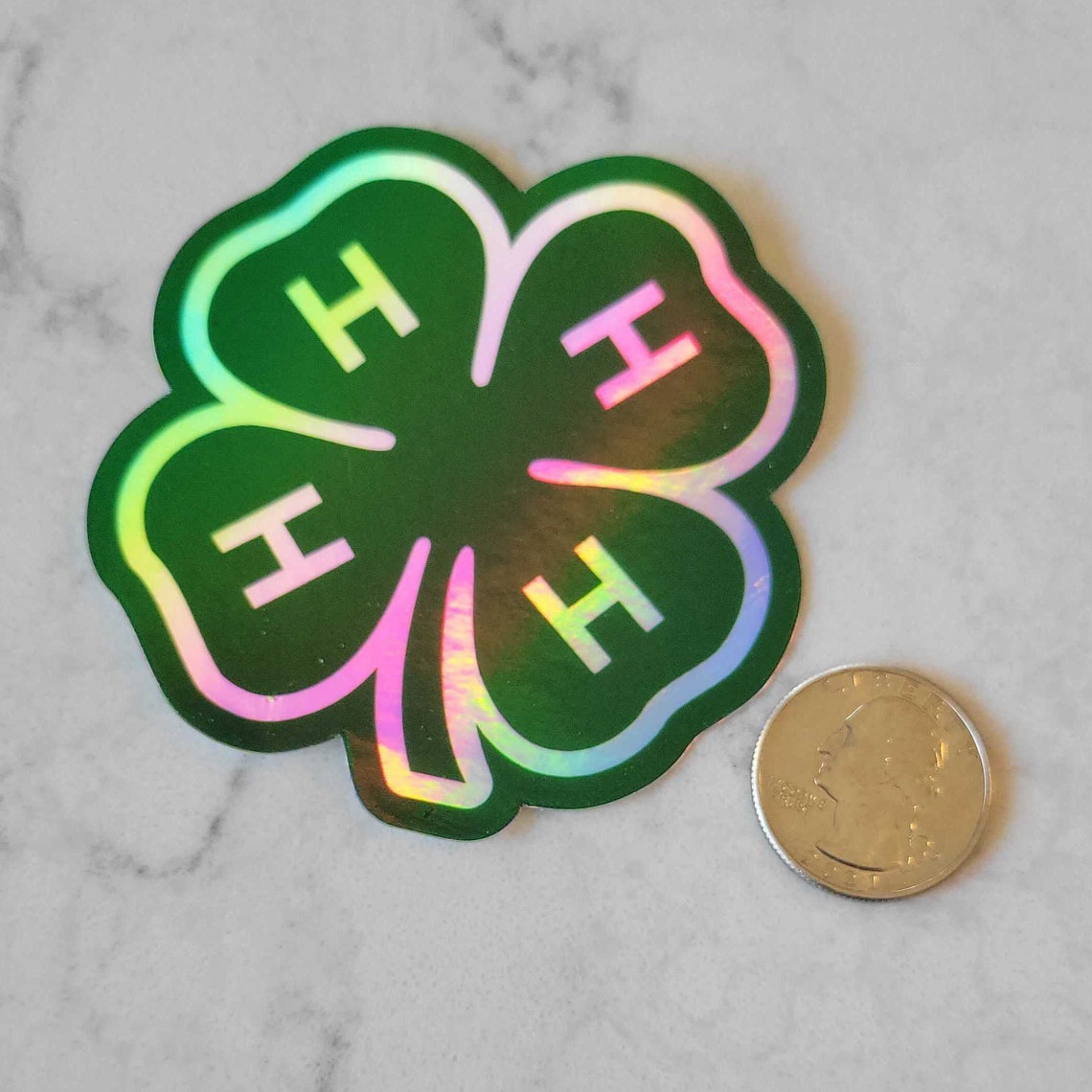 4H Logo Holographic Sticker - Etsy