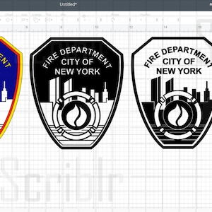 New York Fire Department FDNY SVG PNG Vector Cutfile - Etsy