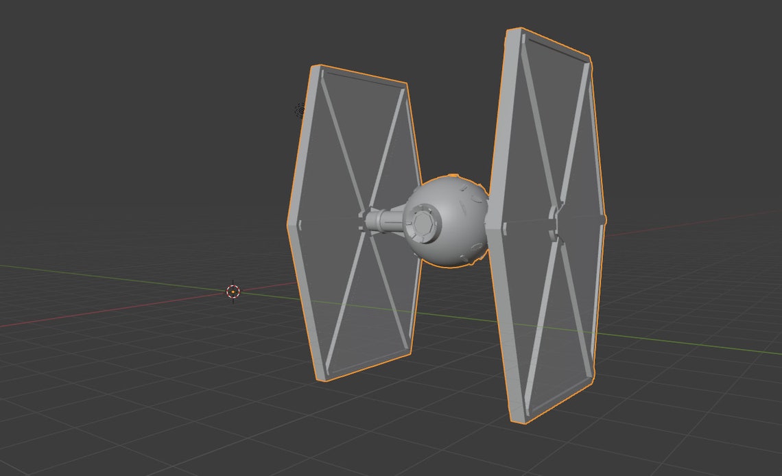 Tie Fighter OBJ STL 3D Print File - Etsy