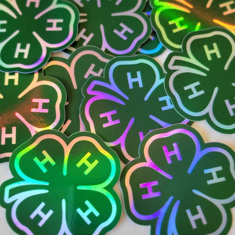 4H Logo Holographic Sticker - Etsy