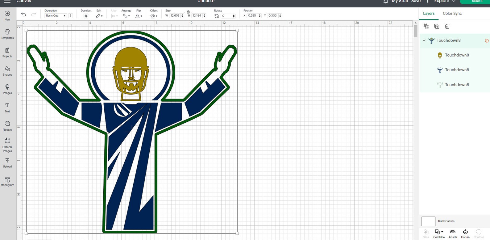Touchdown Jesus Vector Cutfile SVG JPG PNG - Etsy