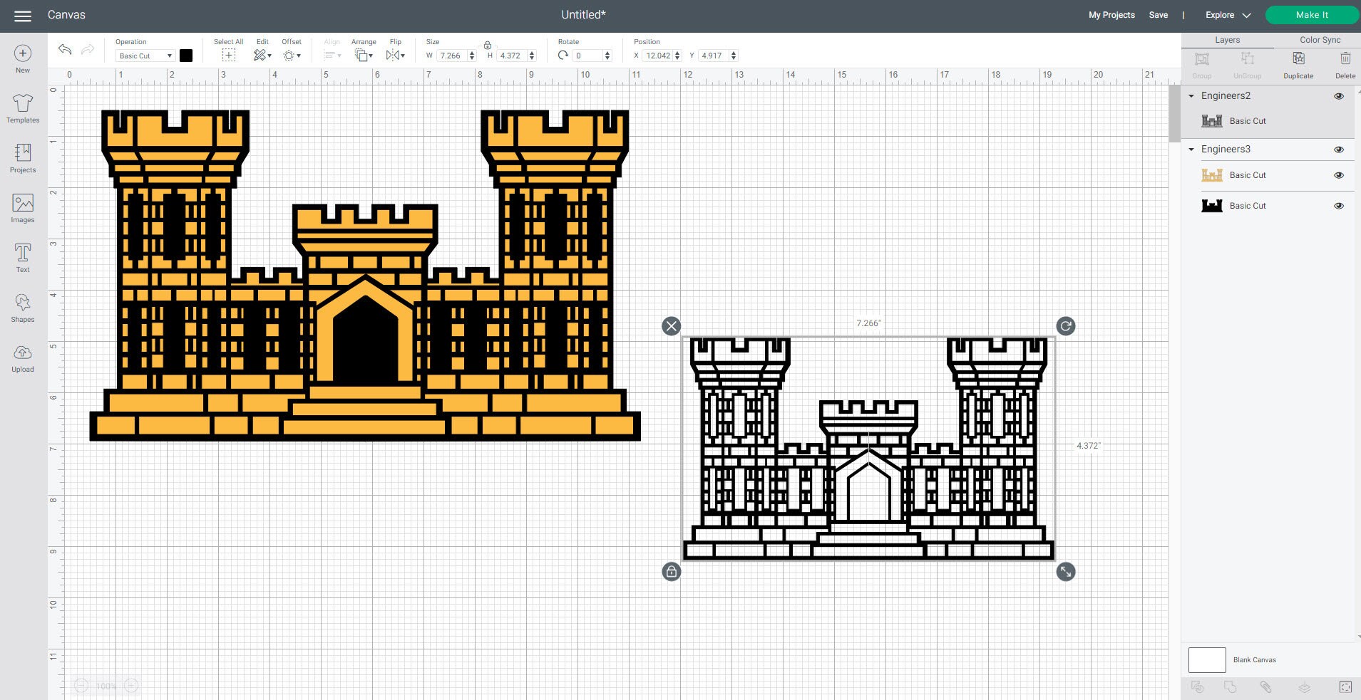 US Army Engineer Corp SVG Vector PNG Cutfile - Etsy UK