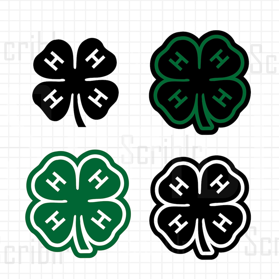 4H Logo SVG Vector PNG - Etsy