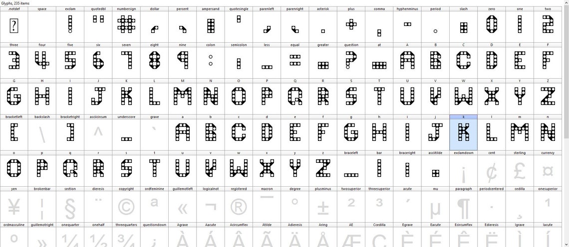 Bricked OTF Font | Etsy