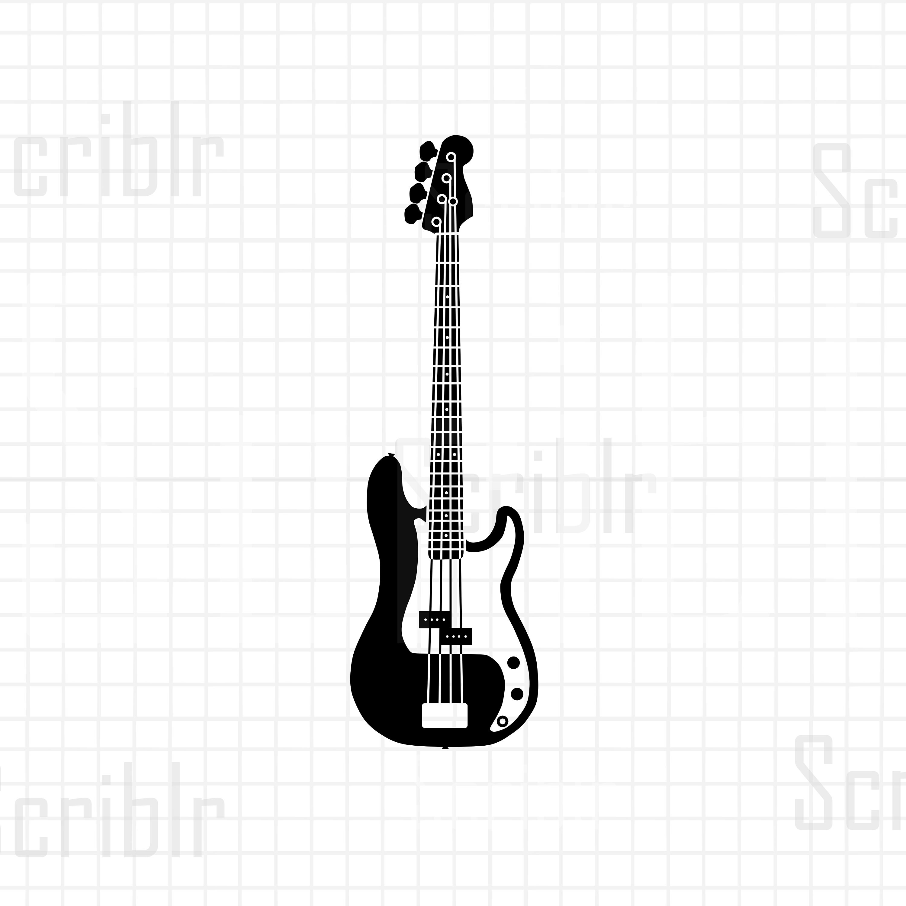 Fender Precision Bass Vector SVG PNG Cutfile | Etsy