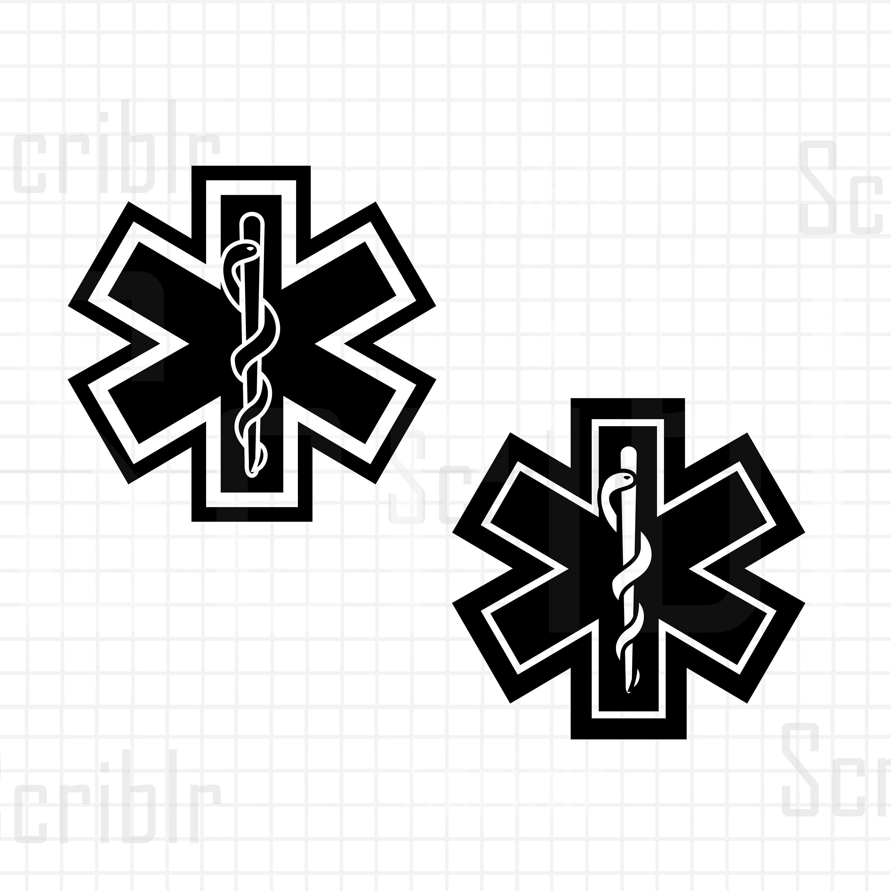 Star of Life EMS SVG PNG Vector Cutfile | Etsy