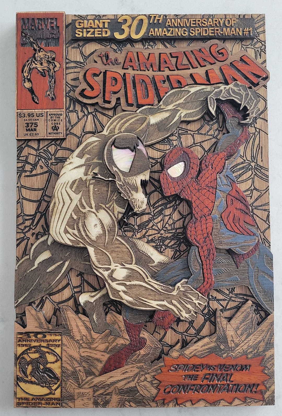 Spiderman Wooden 3D Comic Book Decoupage 011 - Etsy Canada