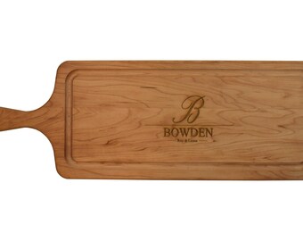 Custom Engraved Slate Paddle Style Cutting Board With BLESS - Etsy