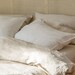 Linen Bedding Set in Beige Color. Linen Duvet Cover and 2 Linen ...