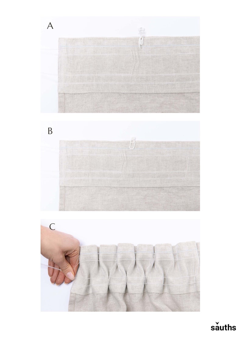 Extra Wide Linen Curtain With Rod Pocket 95/240cm Width - Etsy