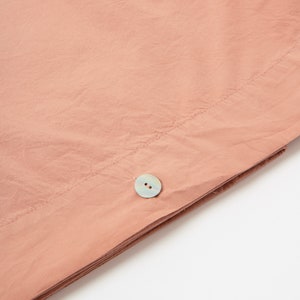 100% Cotton Duvet Cover in Clay Color. Vintage Cotton Duvet Cover ...