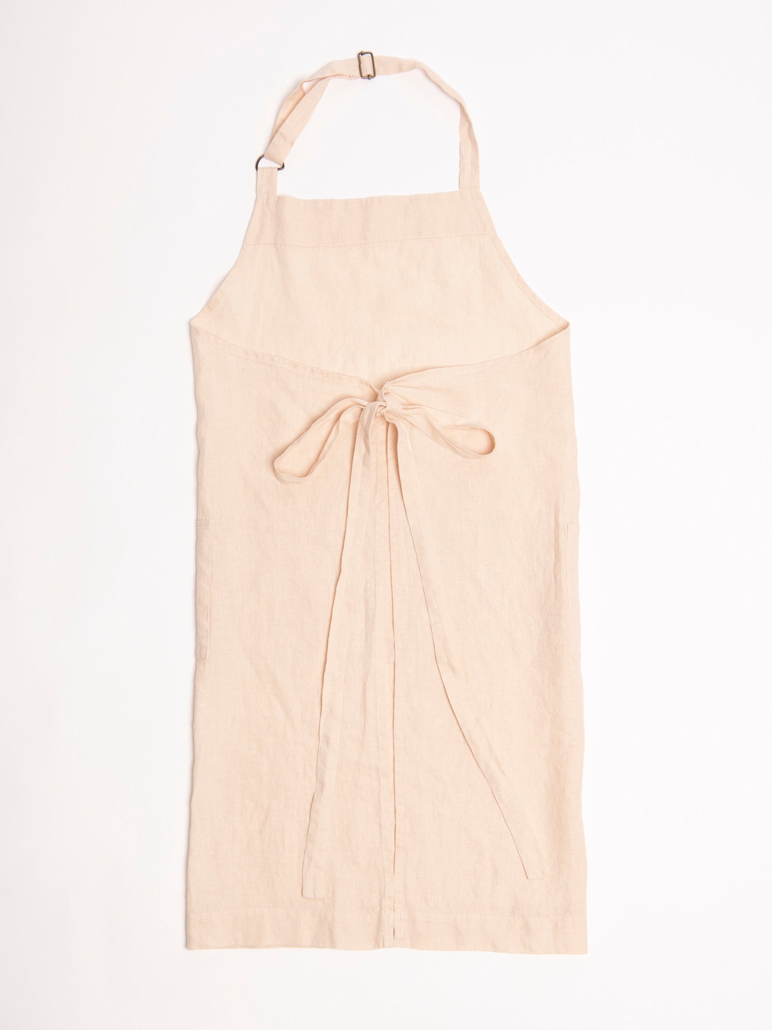 Peach Color Linen Apron. Full Apron for Women and Men. Beige | Etsy