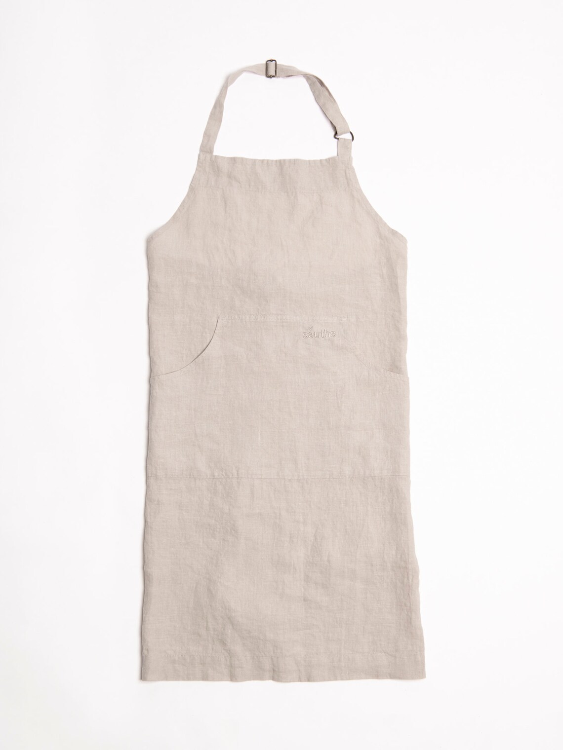 Linen Apron. Beige Color Apron. Full Apron For Women and Men. | Etsy
