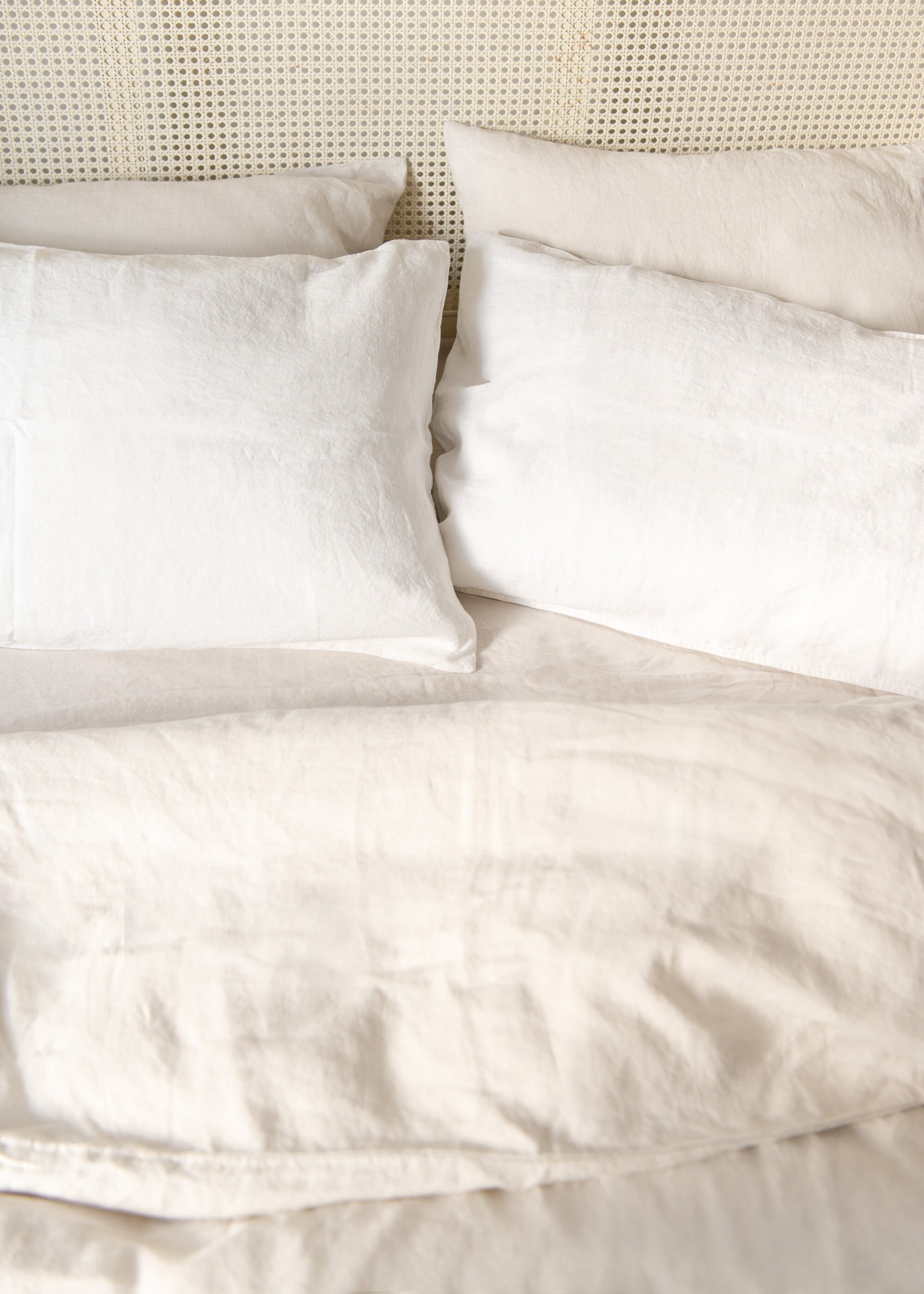 Linen Bedding Set in Beige Color. Linen Duvet Cover and 2 - Etsy