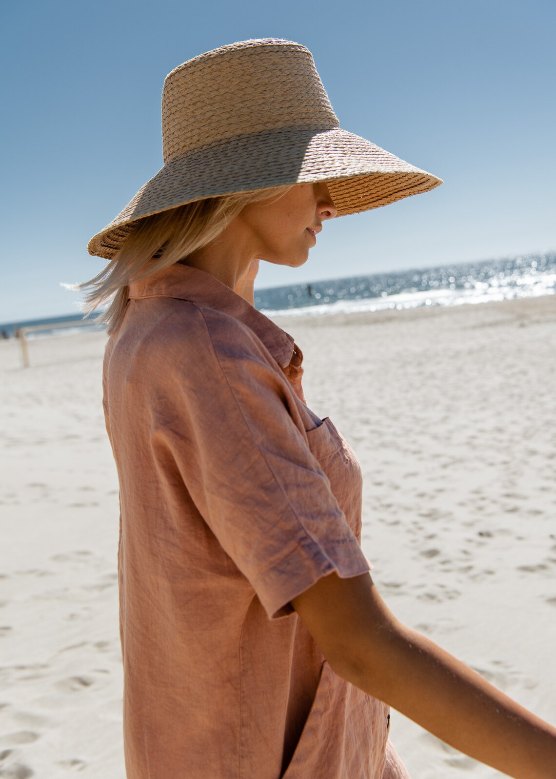 Linen Shirt Dress AUDREY. Linen Tunic. Button up Dress. Midi | Etsy
