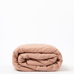 100% Cotton Duvet Cover in Clay Color. Vintage Cotton Duvet Cover ...
