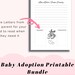 Adoption Tracker Printable | Newborn Journal, Family Tree, Milestones ...