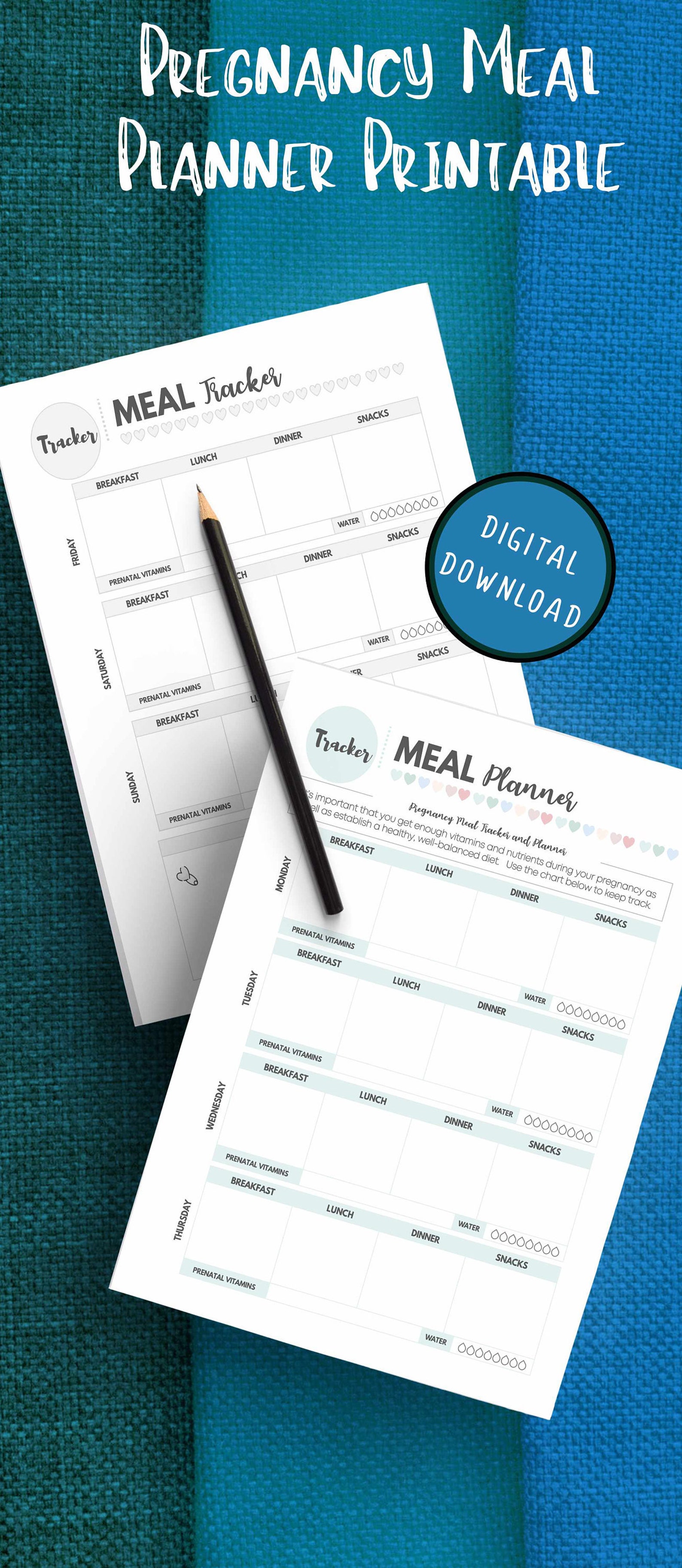 Pregnancy Printable Meal Planner Expecting Mother Food Etsy Pregnancy Printable Meal Planner Expecting Mother Food Etsy