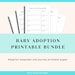 Adoption Tracker Printable | Newborn Journal, Family Tree, Milestones ...