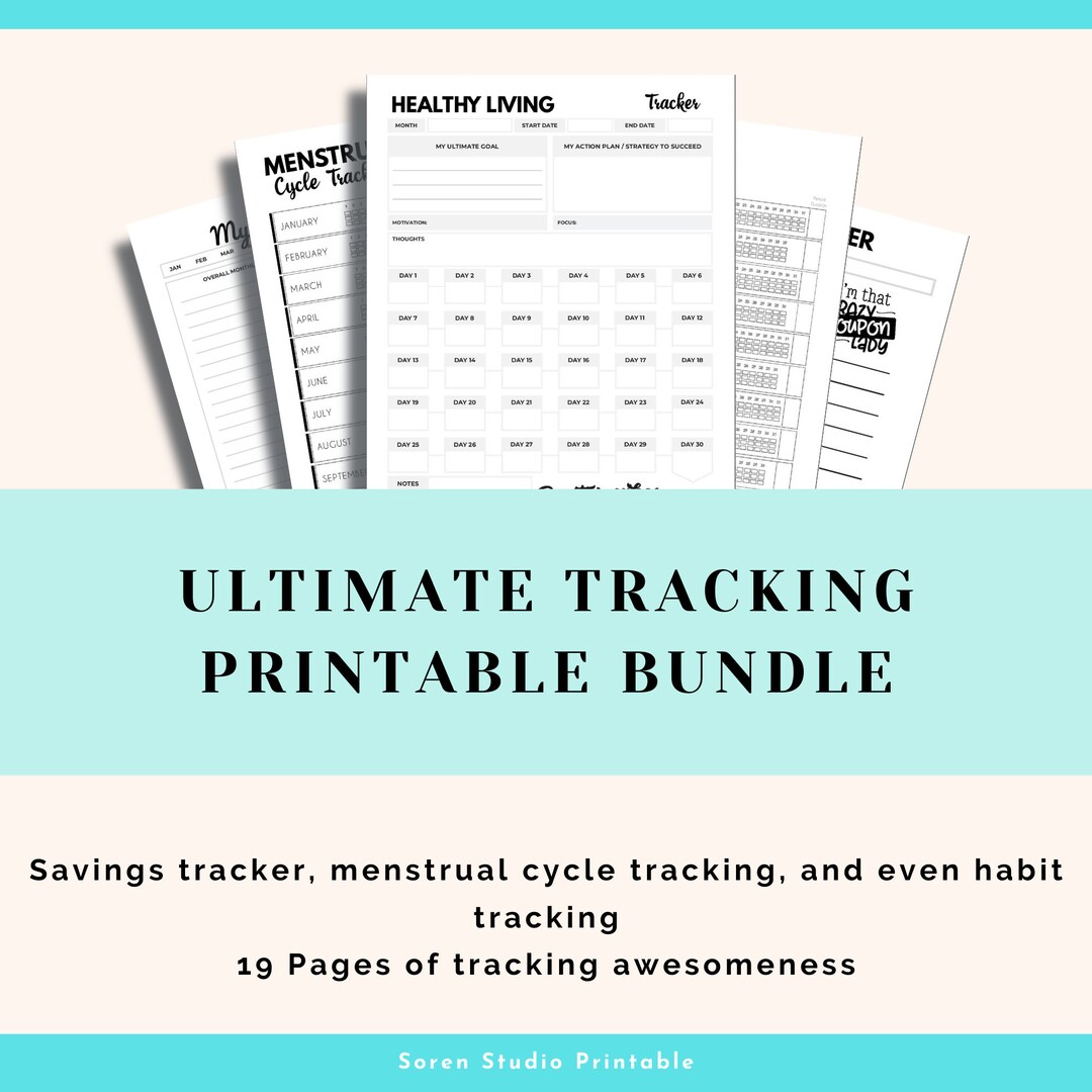 Ultimate Tracking Printable Bundle Transform Your Life With Our ...