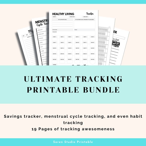 Ultimate Tracking Printable Bundle Printable Planner My - Etsy