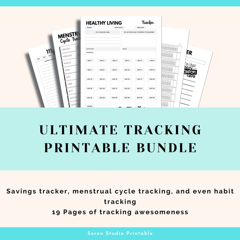 Ultimate Tracking Printable Bundle Transform Your Life With Our ...