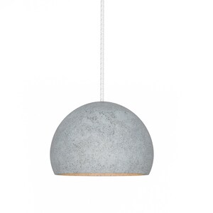 Gray Concrete Pendant Light PALLA Hanging Pendant Ceiling Light ...