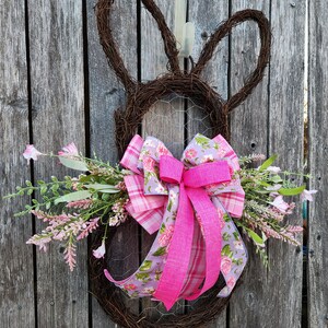 Easter Bunny Grapevine /farmhouse Easter Rabbit Wreath/rustic Spring ...