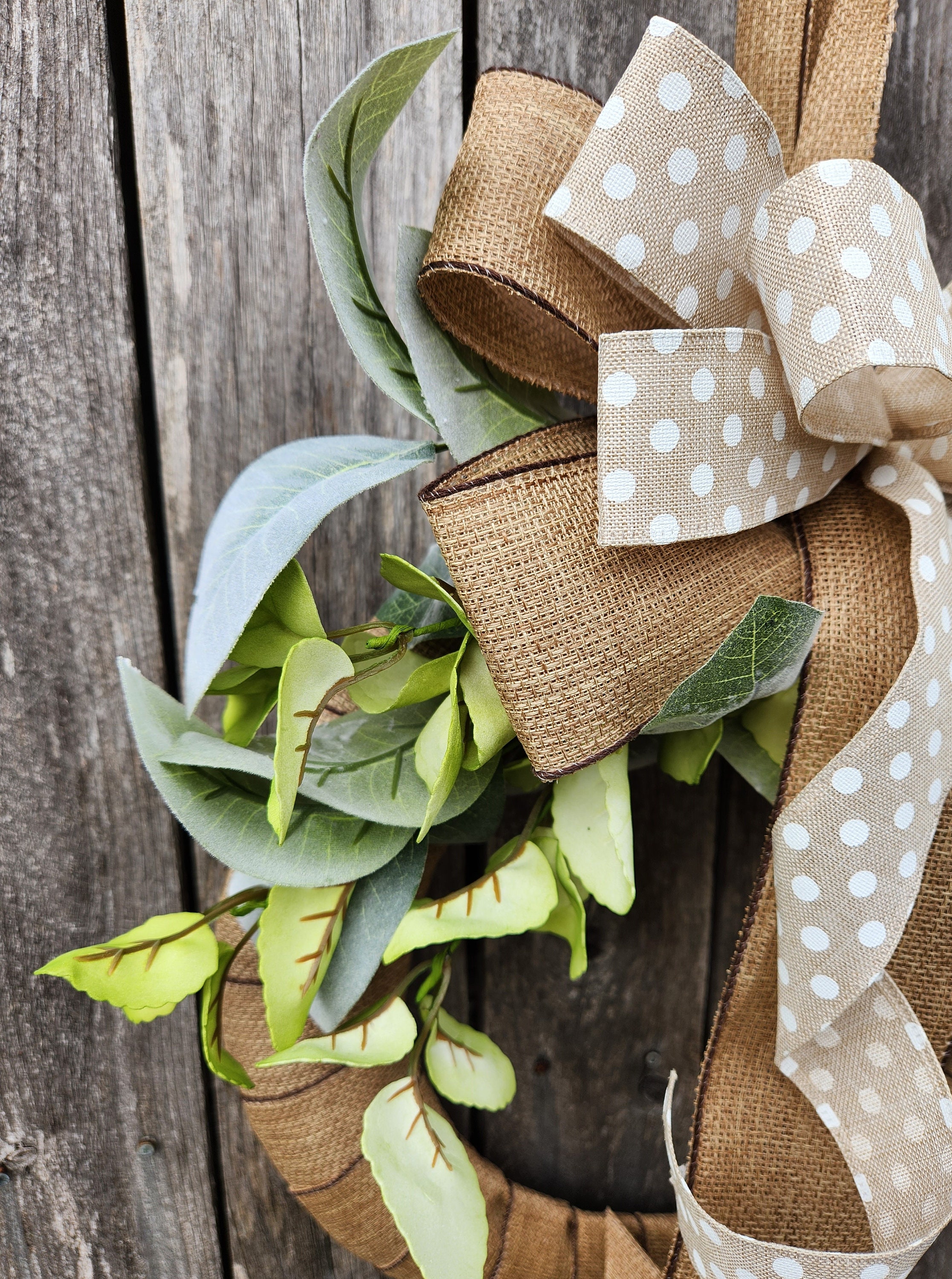 Everyday Greenery Wreath, Farmhouse Neutral Everyday Wreath, Country ...