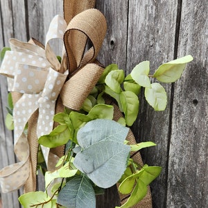 Everyday Greenery Wreath, Farmhouse Neutral Everyday Wreath, Country ...