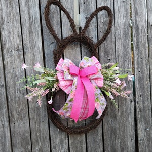 Easter Bunny Grapevine /farmhouse Easter Rabbit Wreath/rustic Spring ...