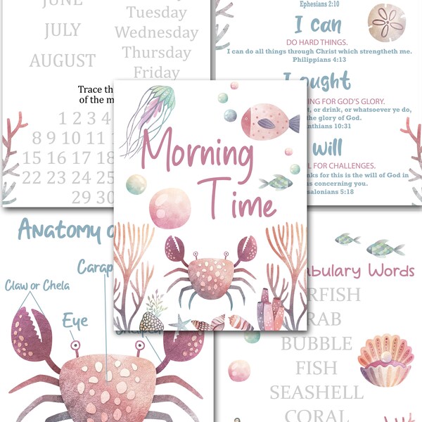 Printable Homeschool Morning Menu - Etsy