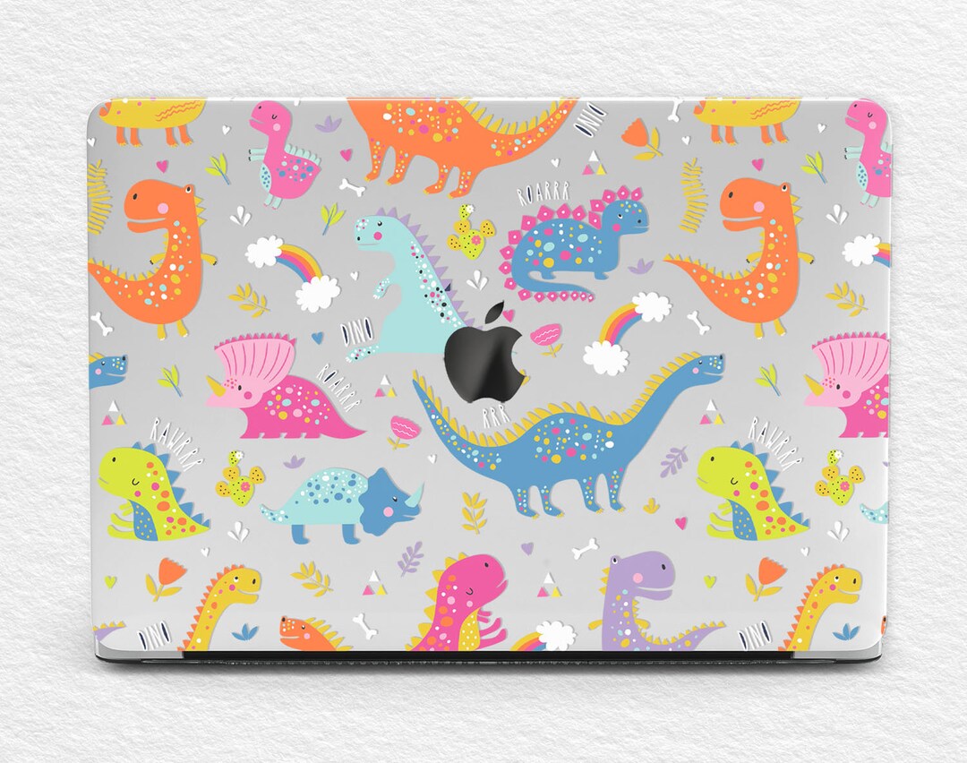 Dino Pattern Mac Book 2019 Case Cute Laptop Case MacBook 15 - Etsy
