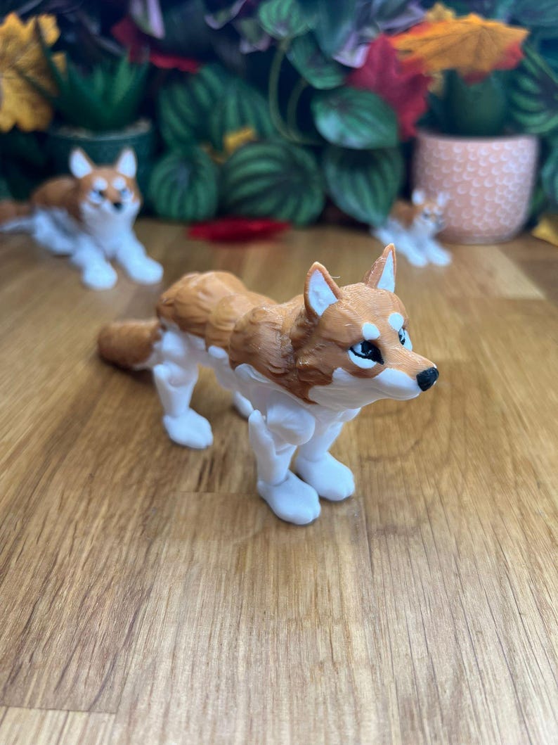 Custom Articulated 3dprinted Wolf - Collectible Display Piece, Stress ...